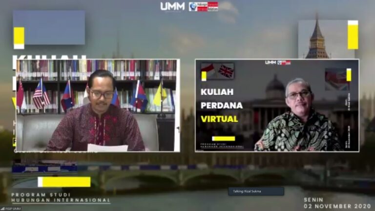 Kuliah Perdana HI UMM bersama Dubes Rizal Sukma - Universitas ...
